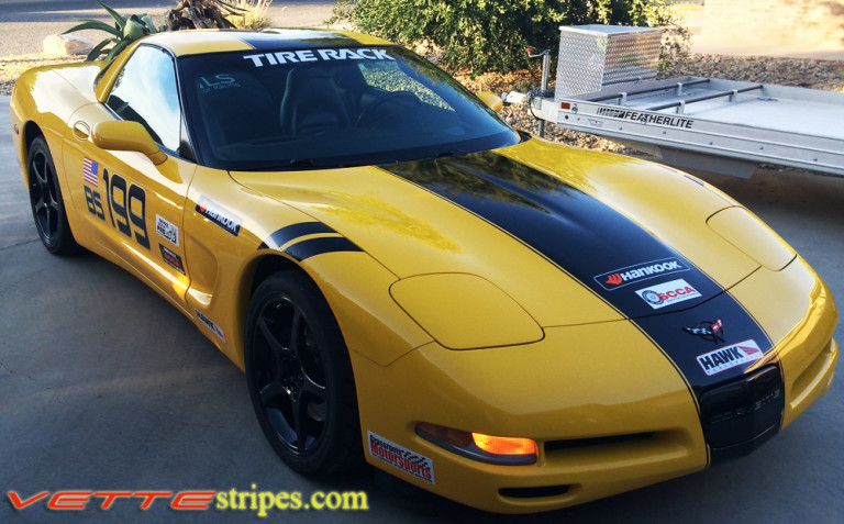 C5 Corvette Hood Spear Stripe 2 - Vettestripes