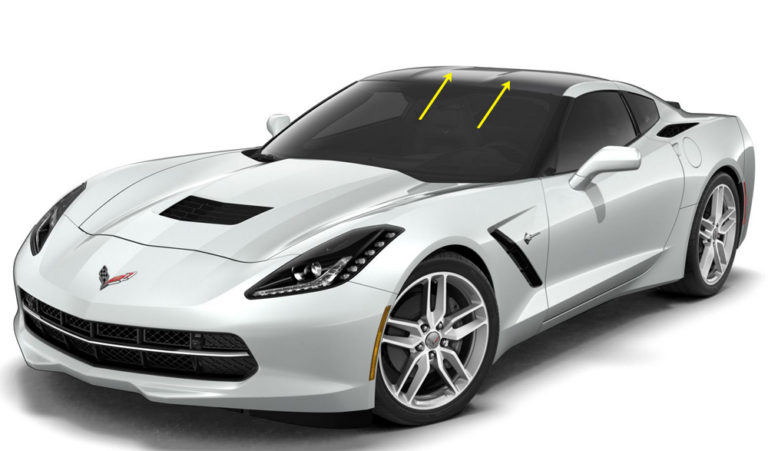 2014 - 2019 C7 Corvette Coupe Roof Blackout Like Carbon Fiber Roof ...